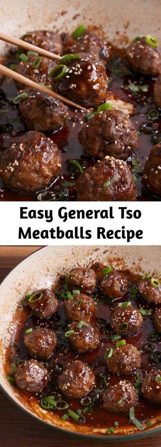Easy General Tso Meatballs Recipe - Mom Secret Ingrediets