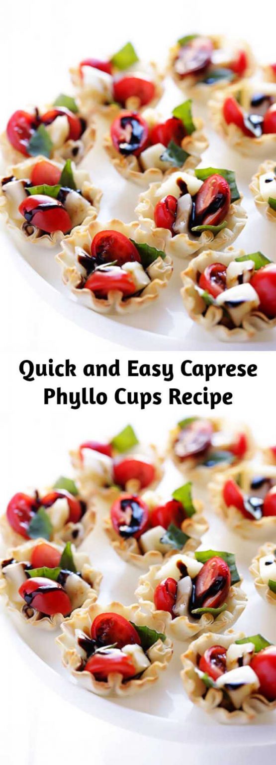 Quick and Easy Caprese Phyllo Cups Recipe - Mom Secret Ingrediets