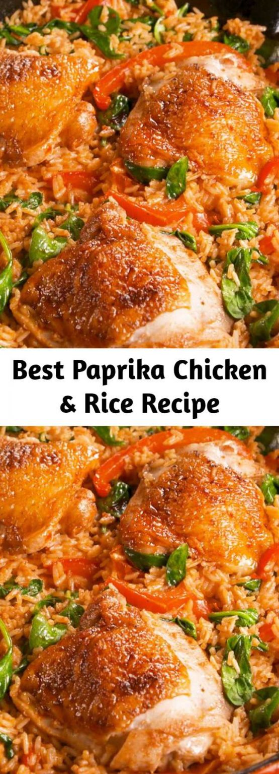 Easy Paprika Chicken & Rice Recipe - Mom Secret Ingrediets