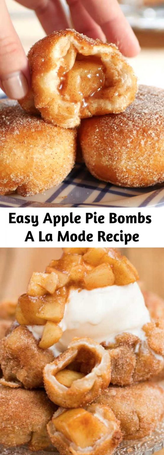 Easy Apple Pie Bombs A La Mode Recipe - Mom Secret Ingrediets