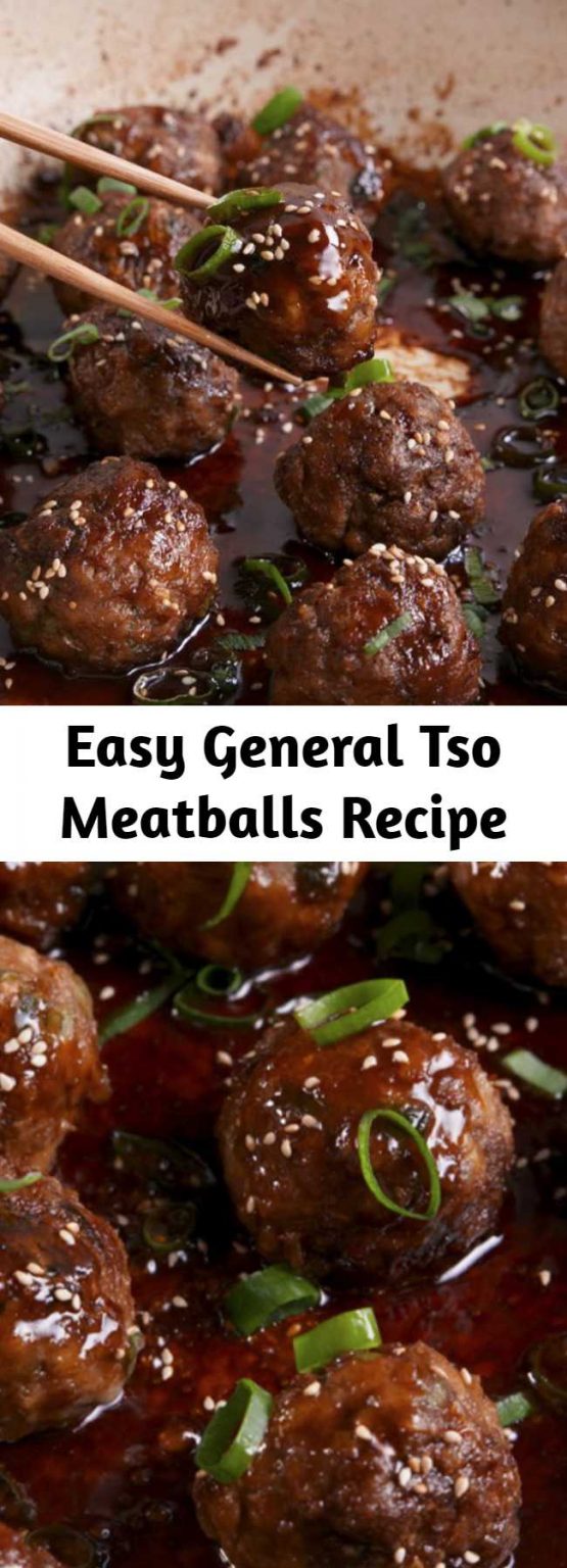Easy General Tso Meatballs Recipe - Mom Secret Ingrediets