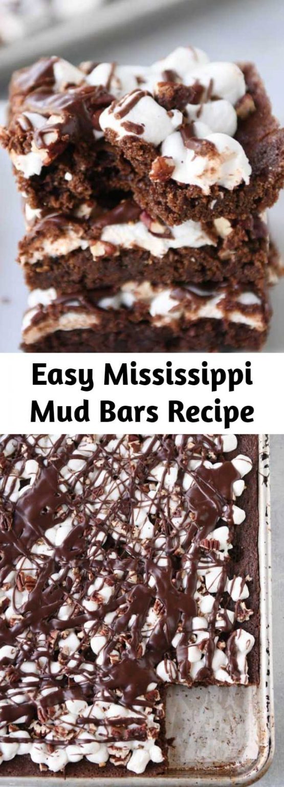 Easy Mississippi Mud Bars Recipe - Mom Secret Ingrediets