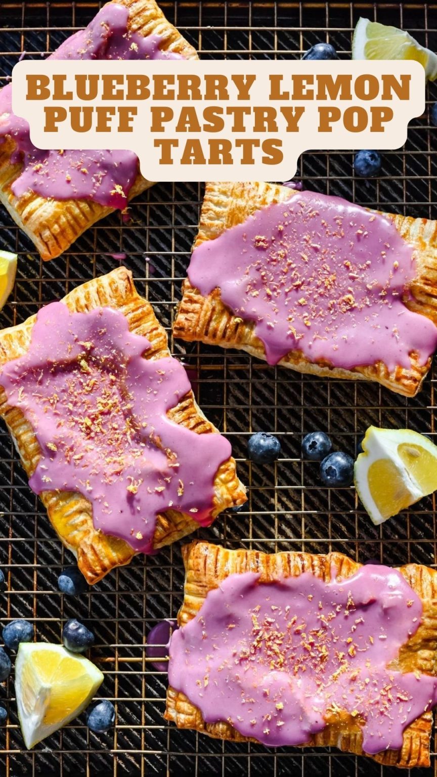 Blueberry Lemon Puff Pastry Pop Tarts - Mom Secret Ingrediets