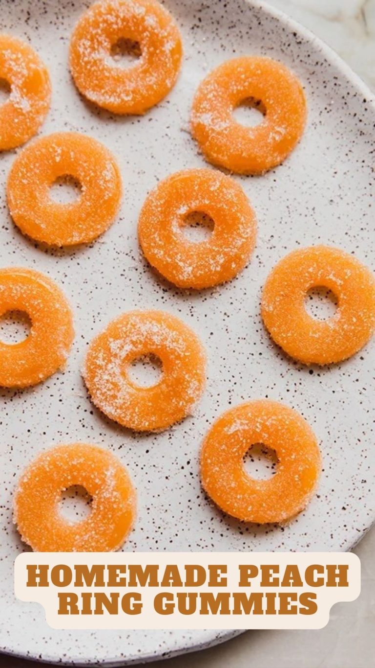 Homemade Peach Ring Gummies - Mom Secret Ingrediets