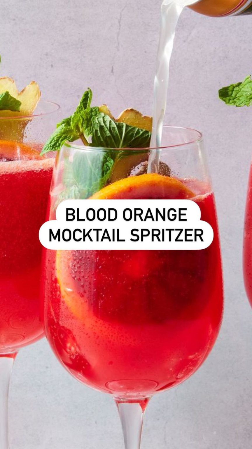 Blood Orange Mocktail Spritzer – Mom Secret Ingrediets