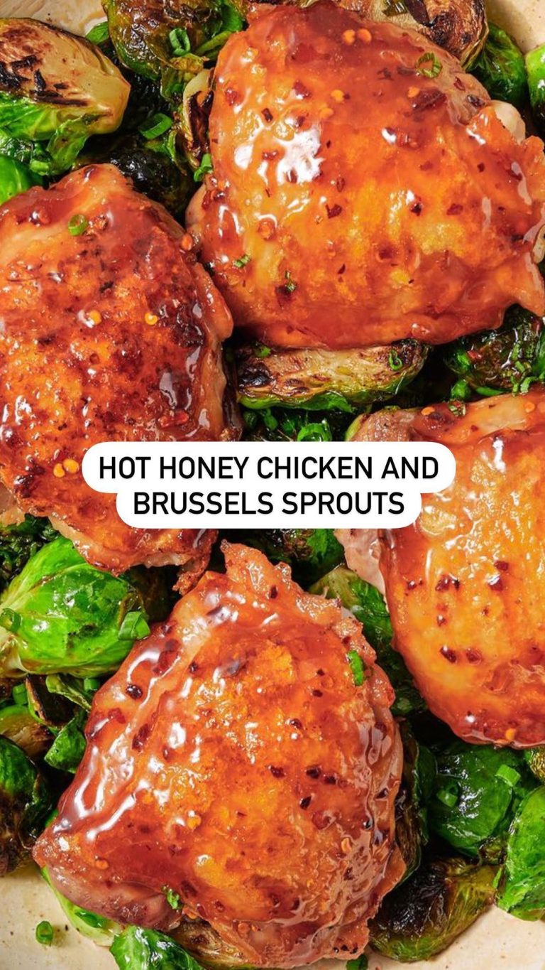 Hot Honey Chicken & Brussels Sprouts - Mom Secret Ingrediets